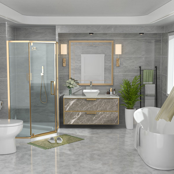 15in White Ceramic Square Vessel Bathroom Sink - Explore the Finest ...